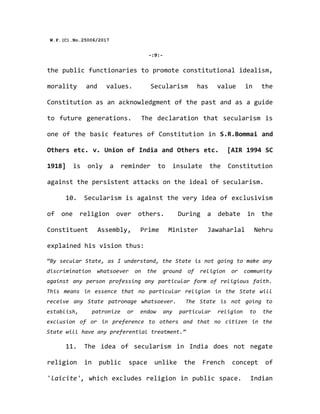 Compulsory religious teachings prohibited in all kerala schools high ...