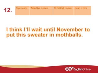 Compund nouns | PPTX