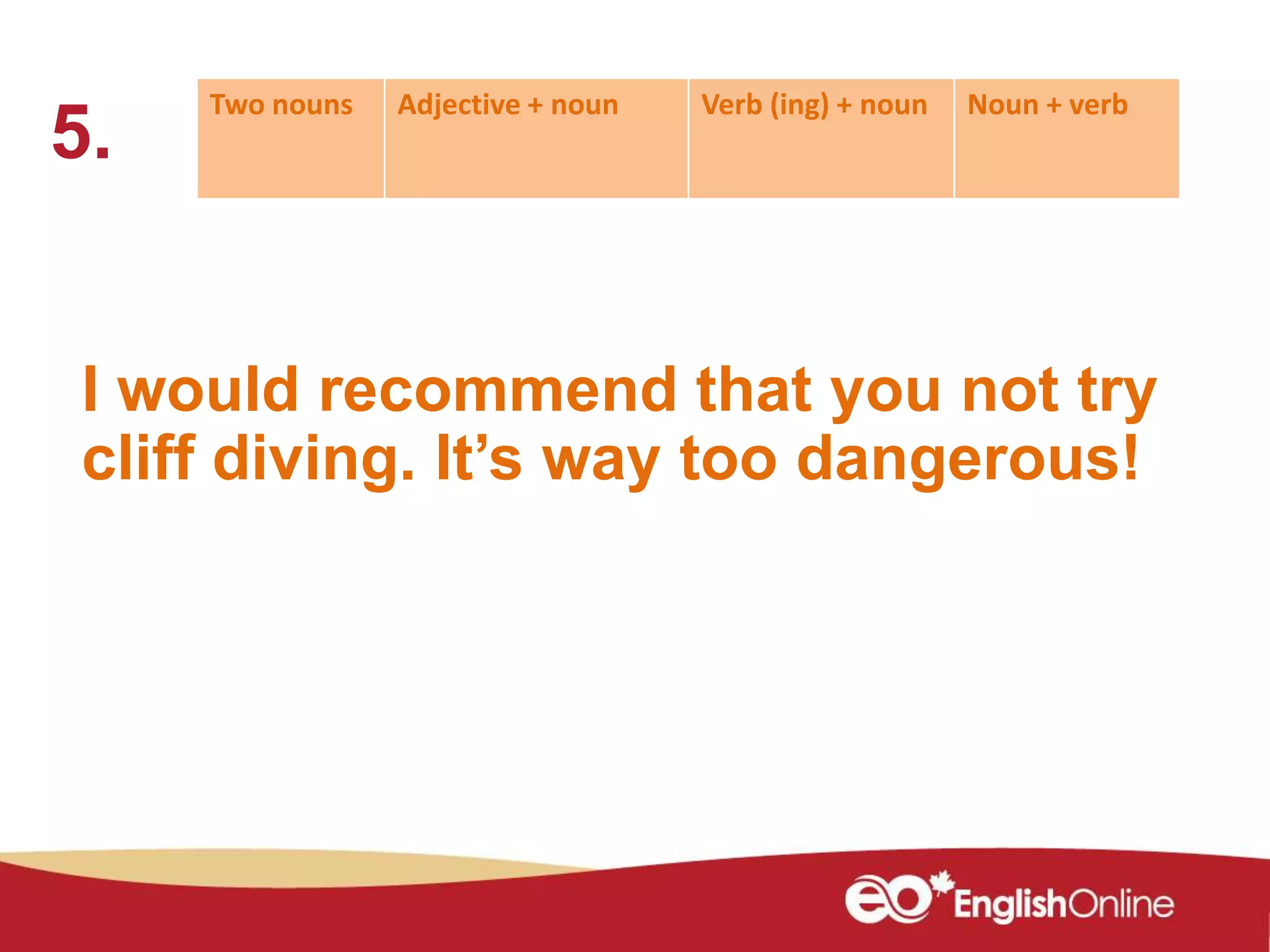 Compund nouns | PPTX