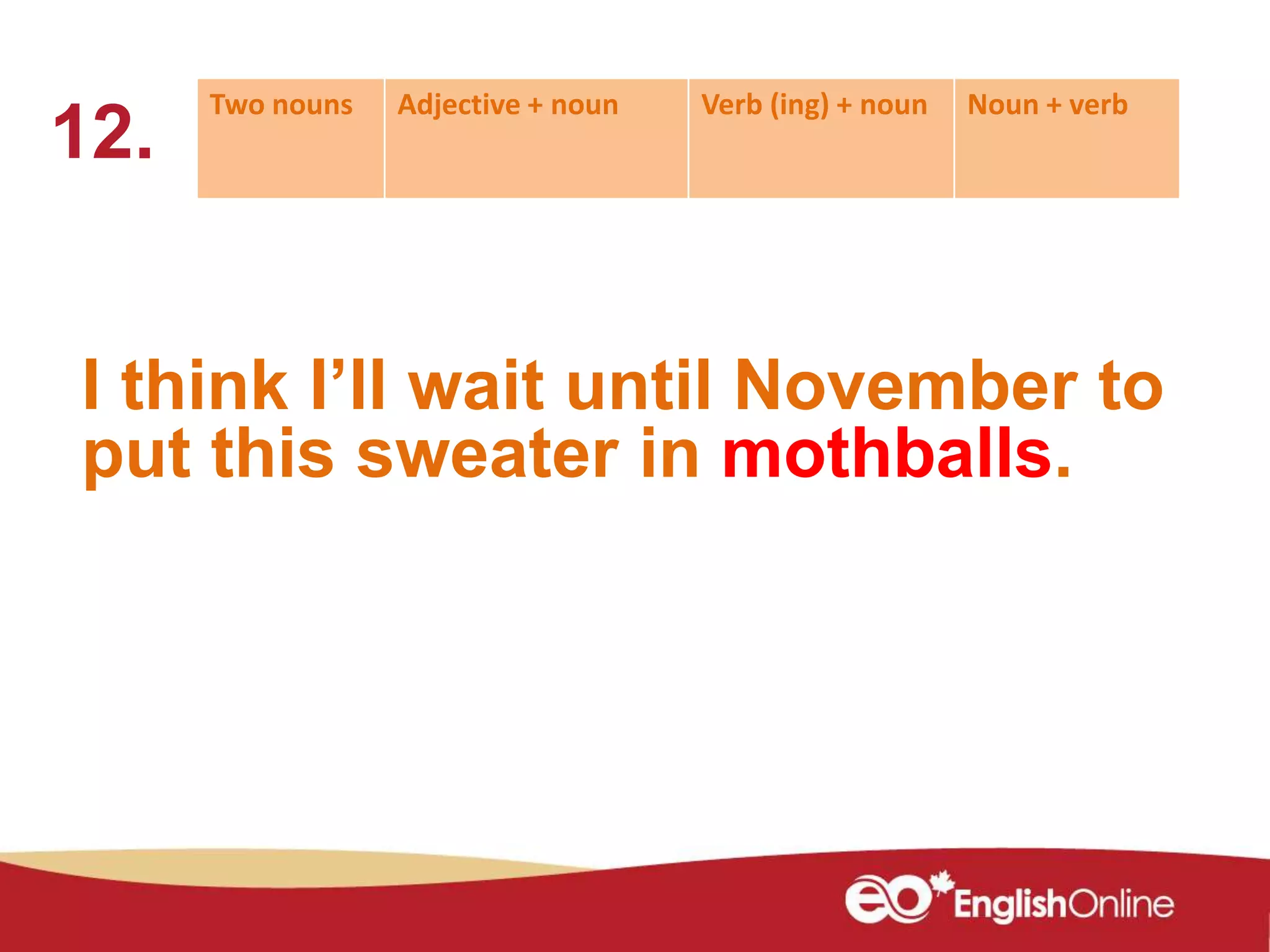 Compund nouns | PPTX