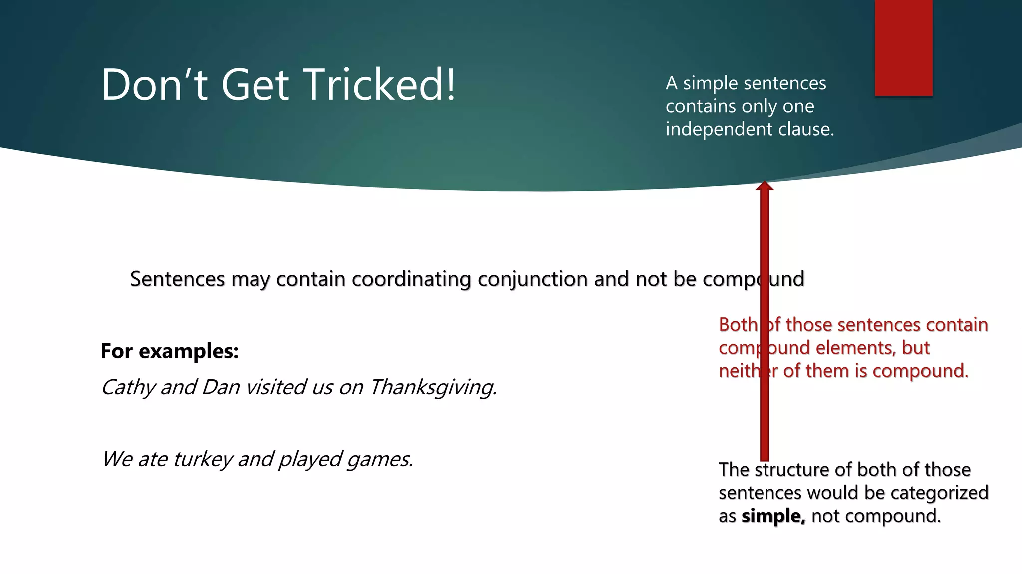 Compound sentences | PPT