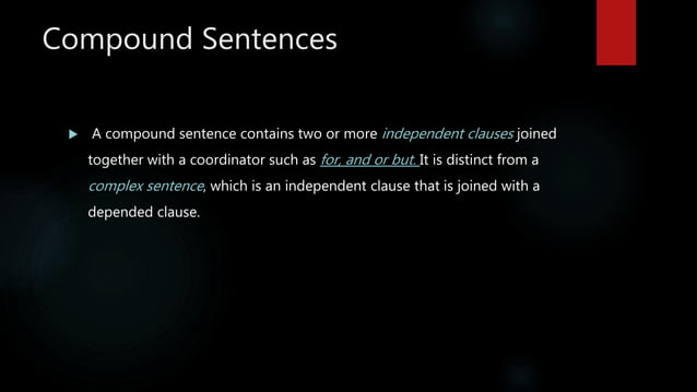 Compound sentences | PPT