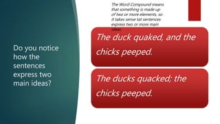 Compound sentences | PPT