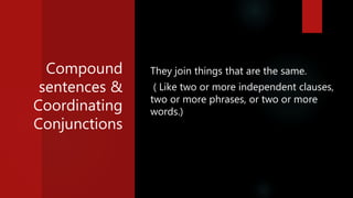 Compound sentences | PPT