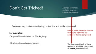 Compound sentences | PPTX