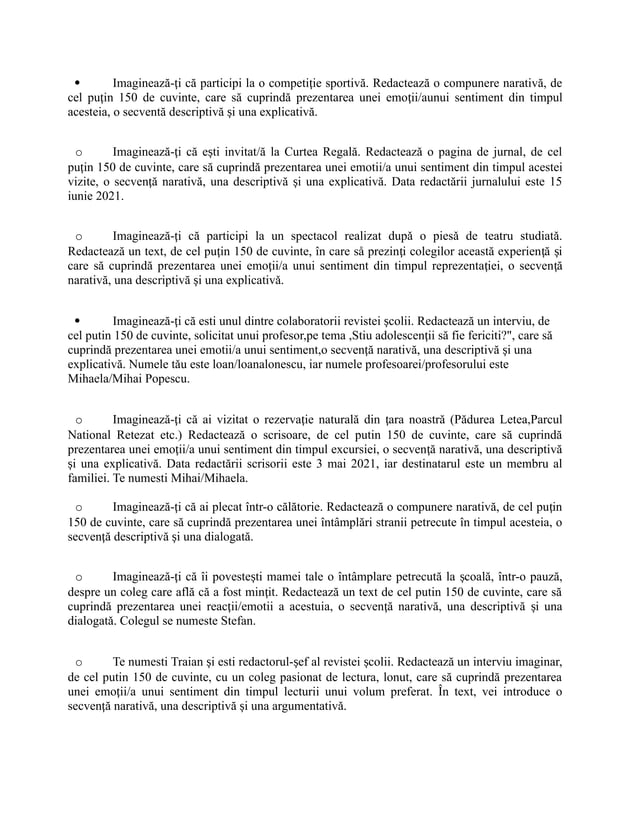 compuneri sub 2 en.evaluare nationaladocx | DOCX