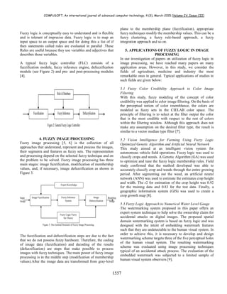 Applications of Fuzzy Logic in Image Processing – A Brief Study | PDF
