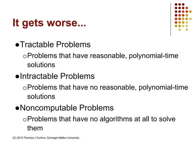 Computability Tractable Intractable And Non Computable Function Ppt