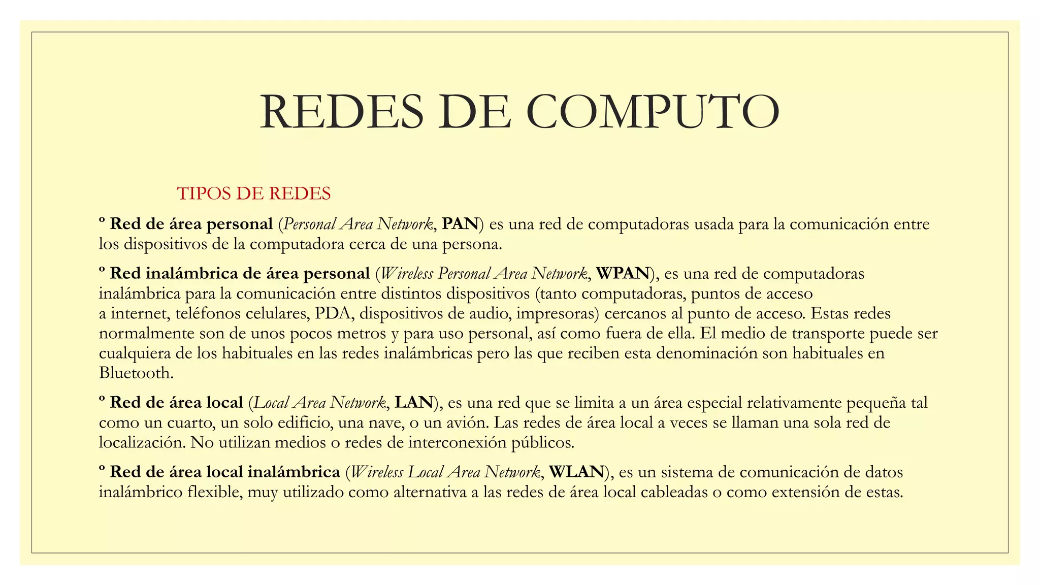 Unidad 5 "Redes de Computo" | PPT