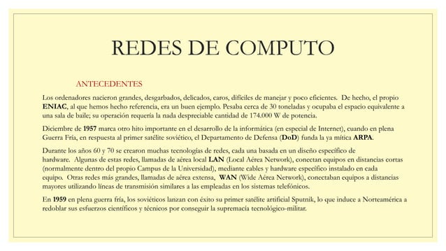 Unidad 5 "Redes de Computo" | PPTX