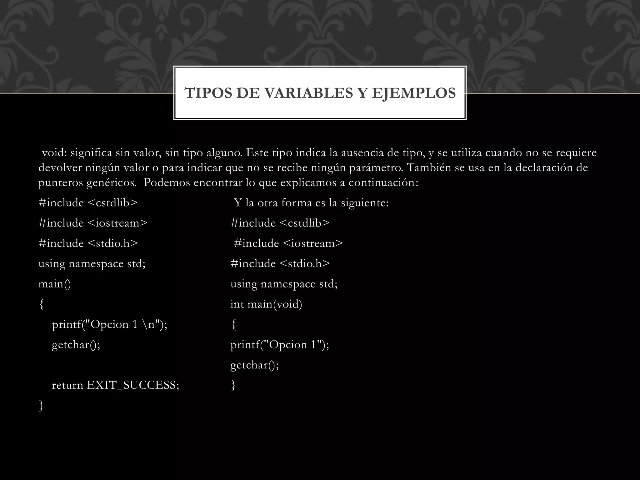 Computacion para ingenieros las variables | PPTX