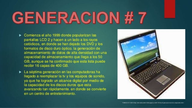 LAS 8 GENERACIONES DE LA COMPUTADORA