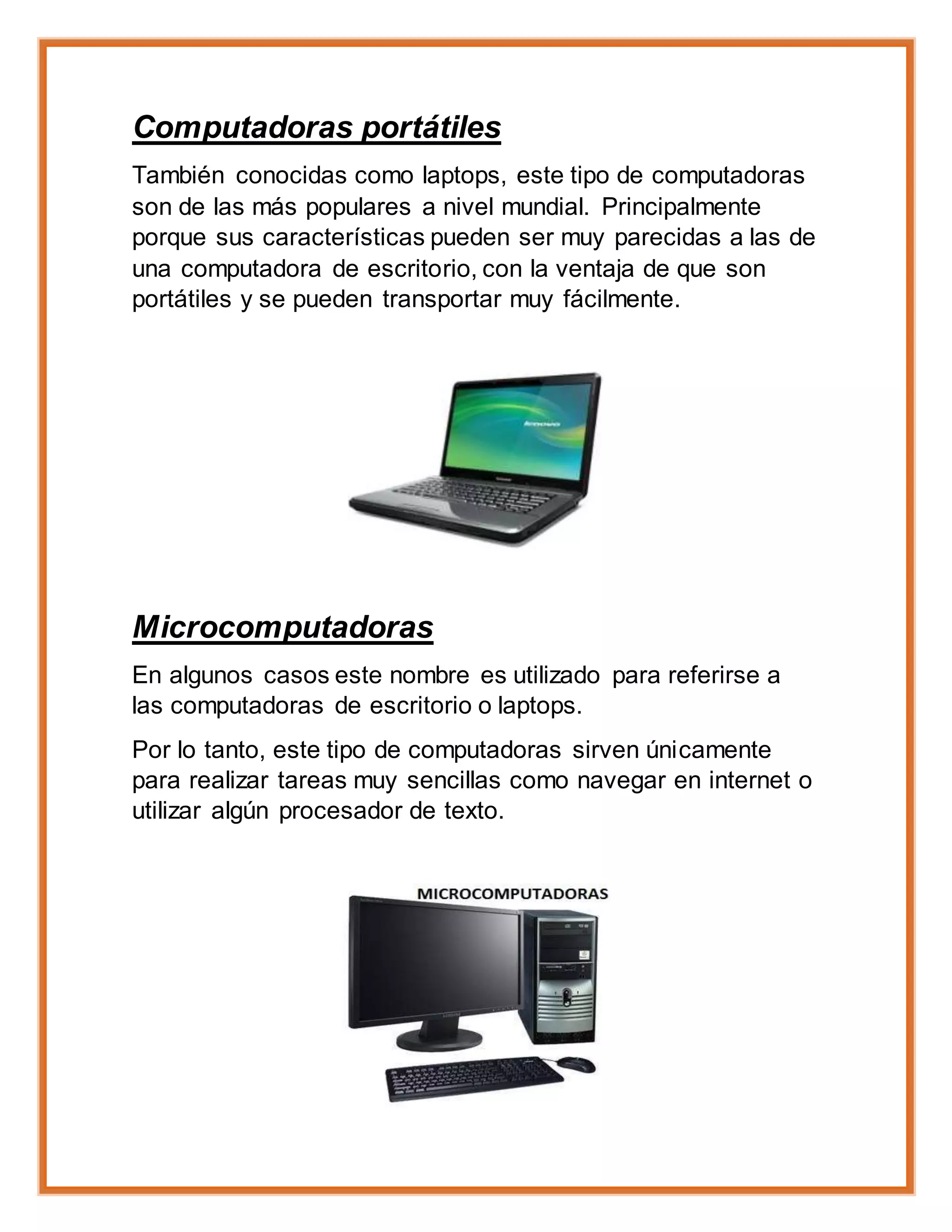 Computadoras actuales | PDF