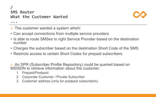 The benefits of using the rules engine paradigm in telco systems | PPT