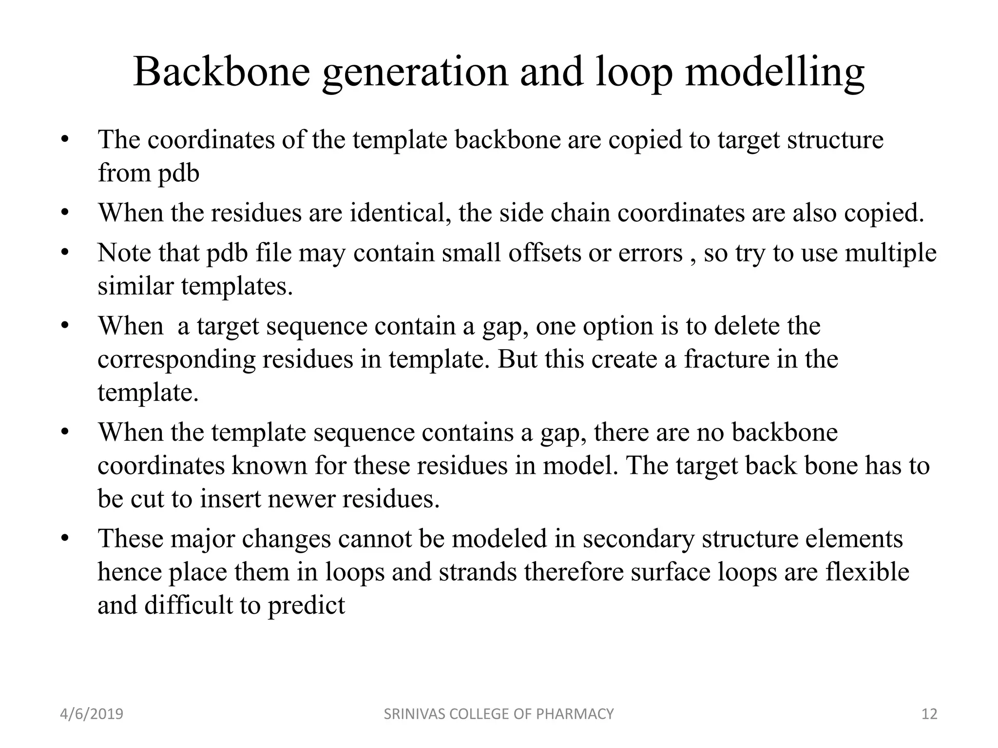 threading and homology modelling methods | PPTX