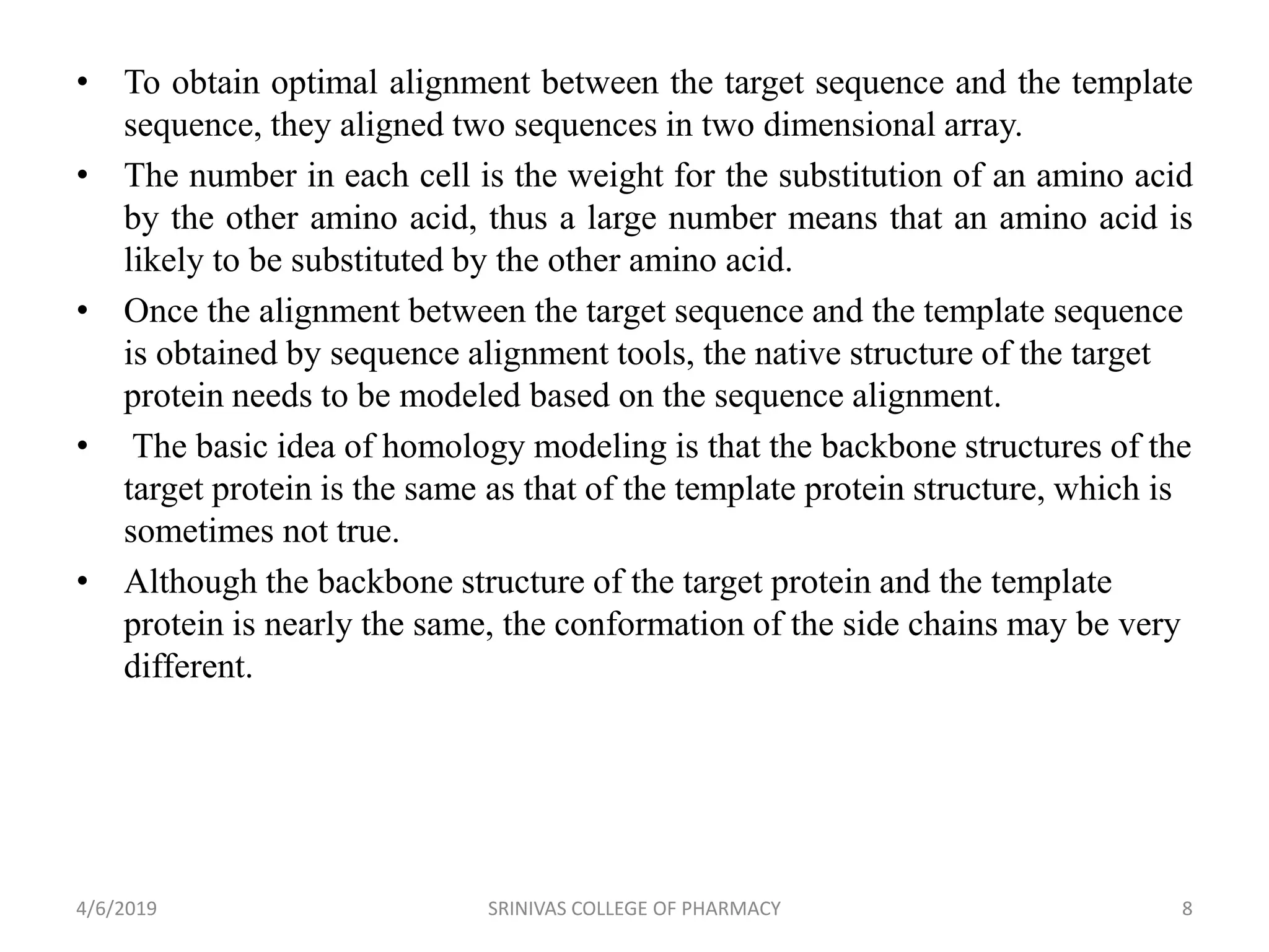 threading and homology modelling methods | PPTX