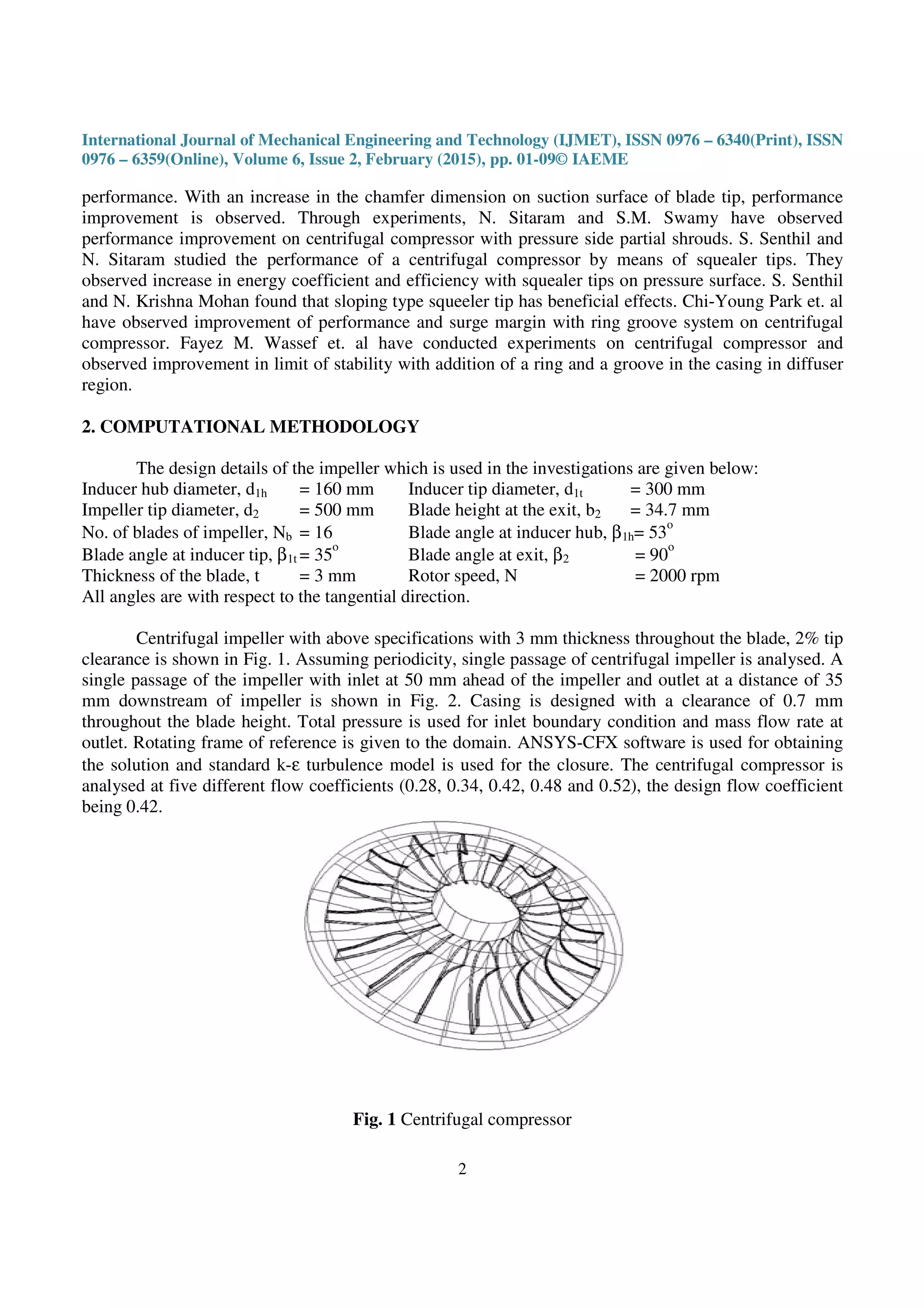 Computational analysis of centrifugal compressor with grooves on casing | PDF