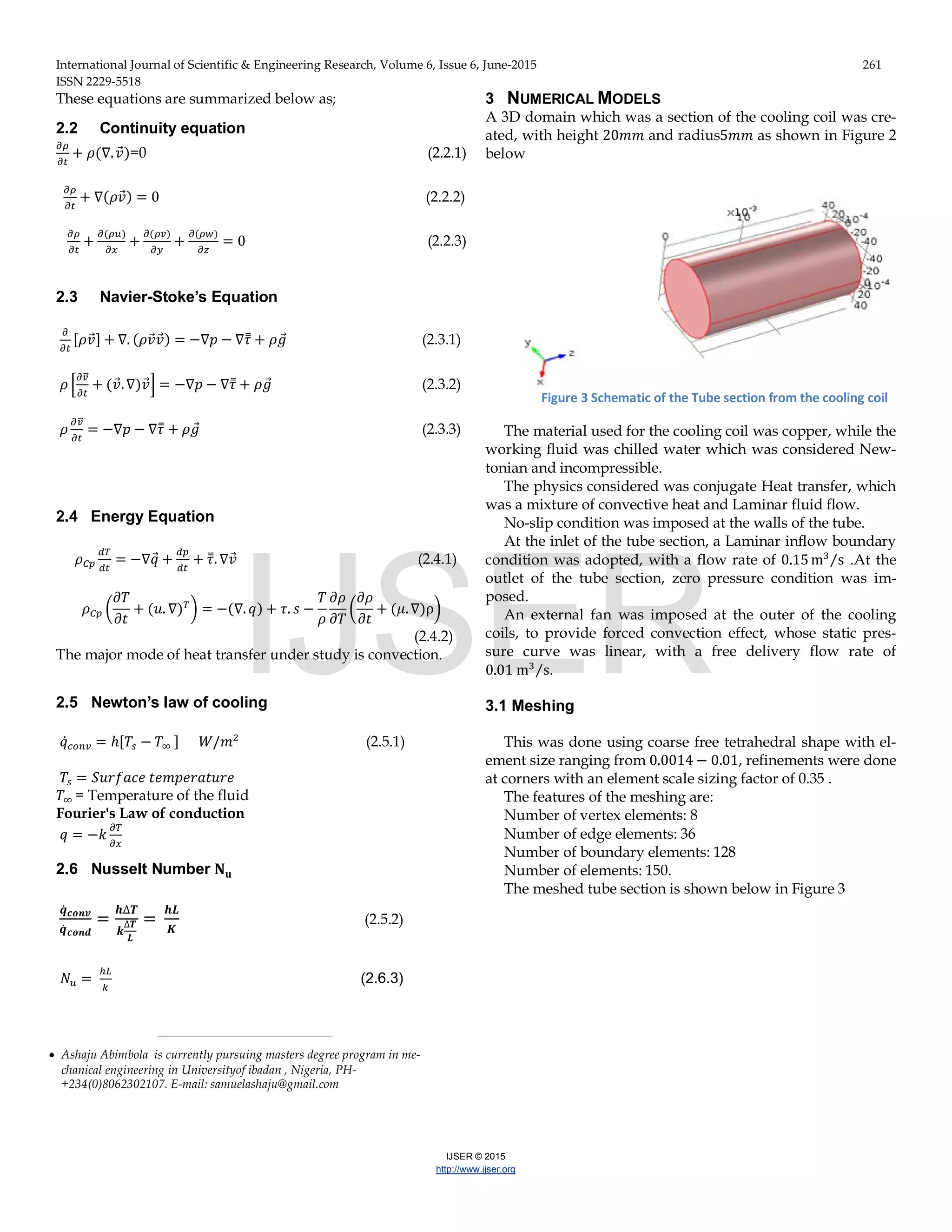 Computational Fluid Dynamics Modelling And Simulation Of Laminar Convective Fluid Pdf