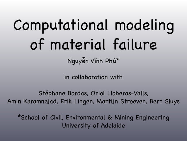 Computational fracture mechanics | PDF | 3-D Graphics | Computer Software and Applications