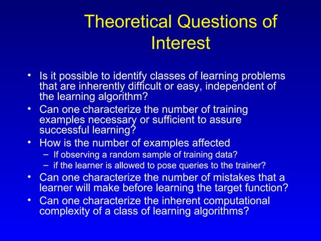 Computational Learning Theory | PPT | Internet for Beginners | Internet