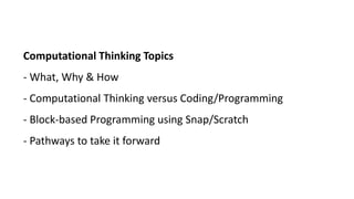 Computational Thinking - 101 | PPT