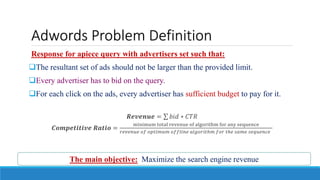 Online Advertisements and the AdWords Problem | PPSX