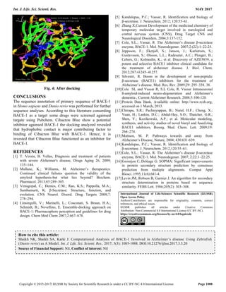 Computational Analysis of BACE-1 Involved in Alzheimer’s Disease Using ...