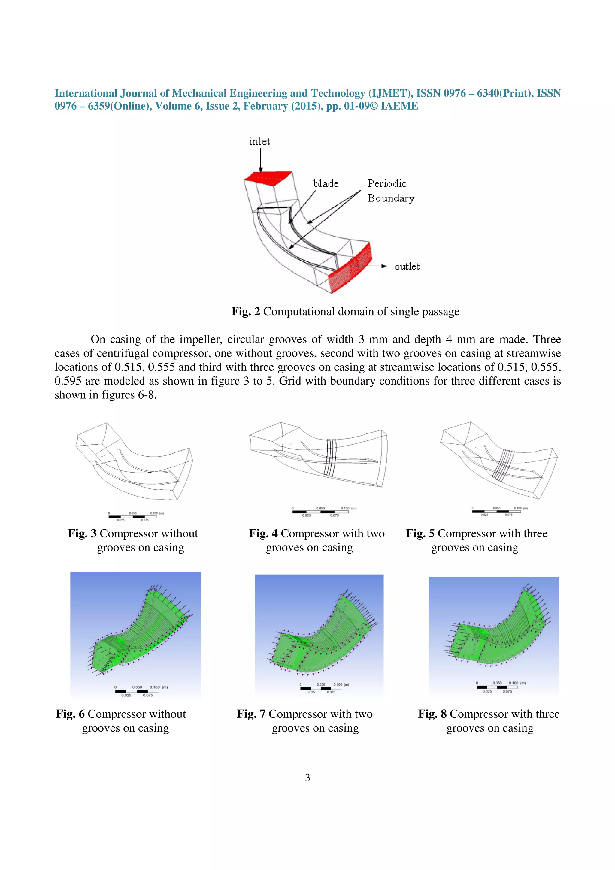 Computational analysis of centrifugal compressor with grooves on casing ...