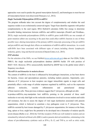 Computational analysis on microRNA in malaria | PDF