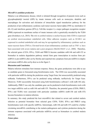 Computational analysis on microRNA in malaria | PDF