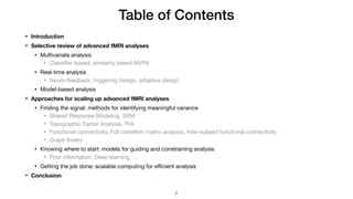 Computational approaches to fMRI analysis | PDF