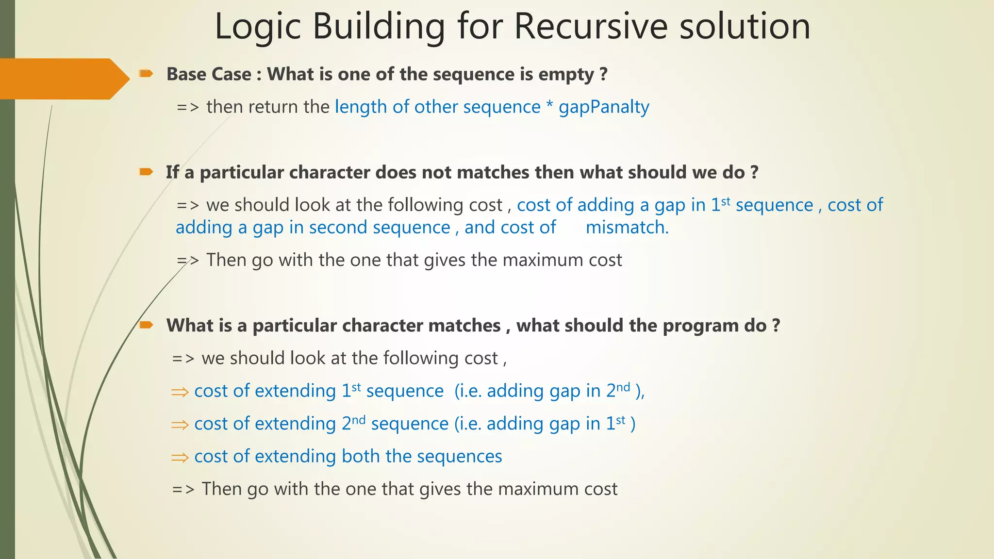 Dynamic Programming: Smith-Waterman | PPT