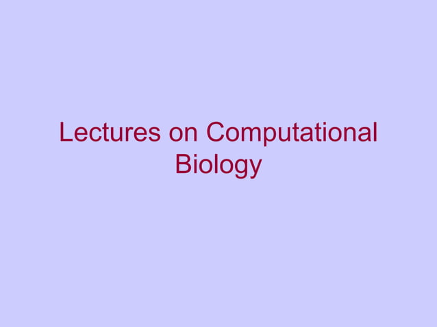 Computational biology.ppt