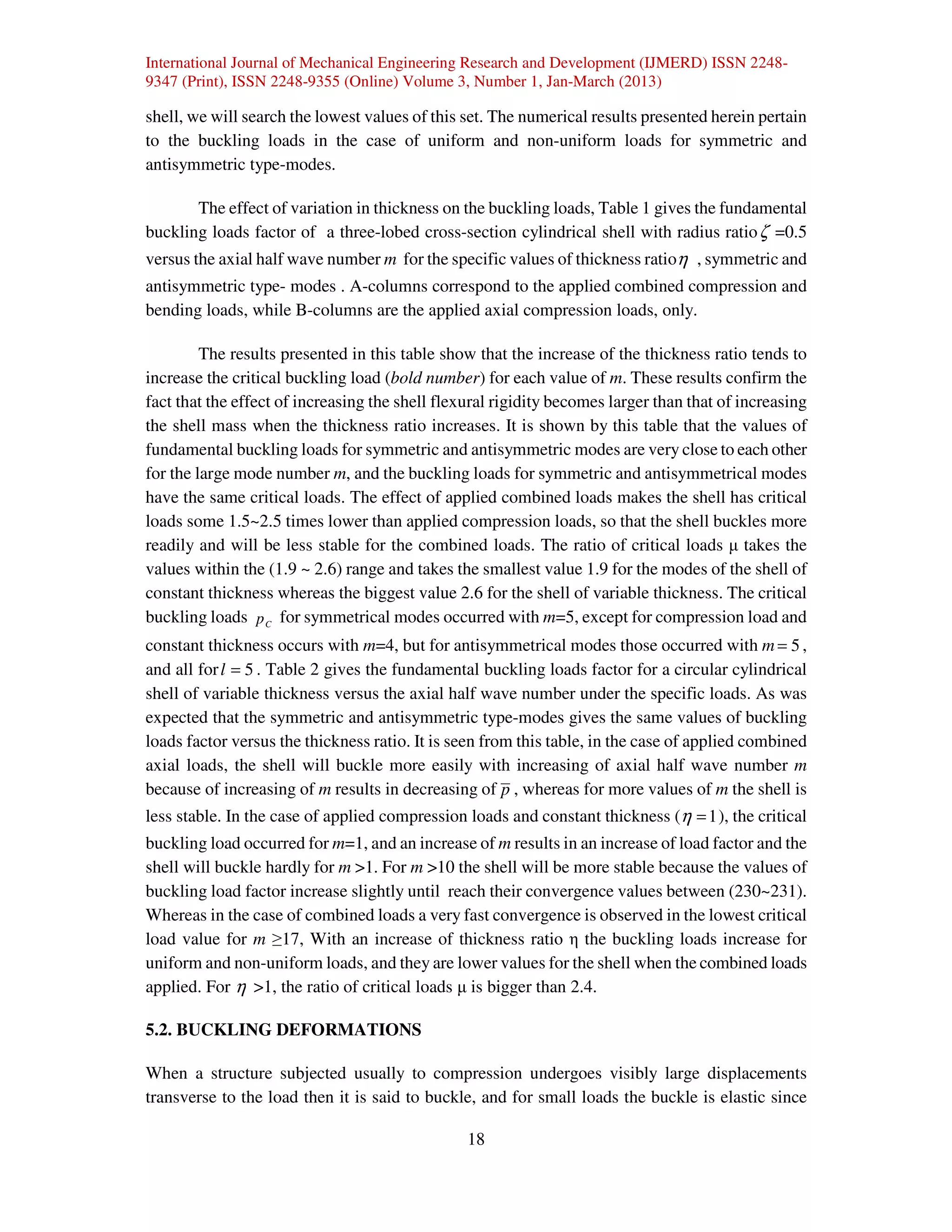 Computational buckling of a three lobed crosection cylindrical shell ...