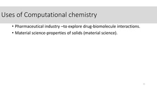Computational Chemistry- An Introduction | PDF