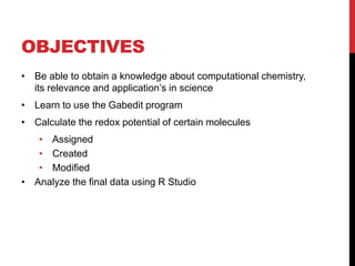 Computational Chemistry Workshop Presentation (Final, revised) | PPTX