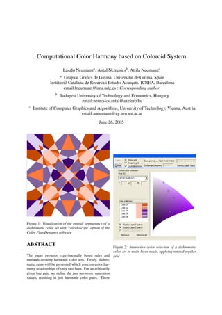 Computational color harmony | PDF