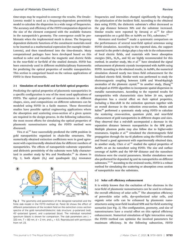 Computational Electromagnetics In Plasmonic Nanostructures