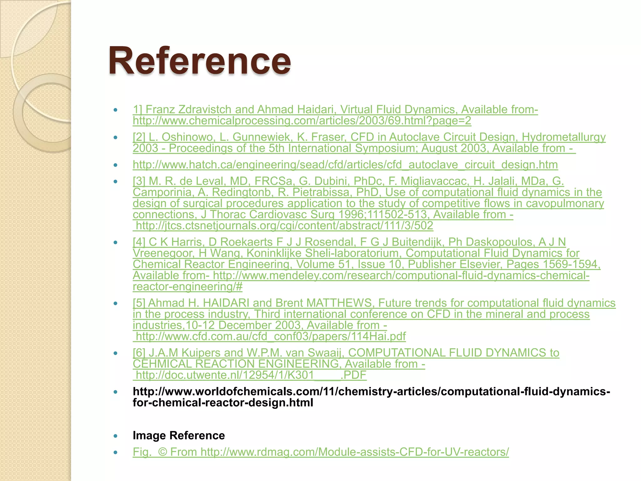 Computational fluid dynamics for chemical reactor design | PPTX