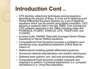 Computational fluid dynamics for chemical reactor design | PPTX