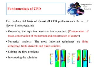 Computational fluid dynamics approach, conservation equations and | PPTX