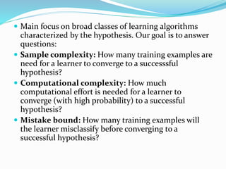 Computational learning theory | PPTX | Computing | Technology & Computing