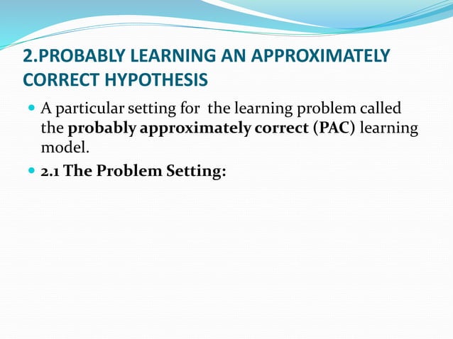 Computational Learning Theory Pptx Computing Technology And Computing