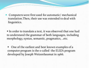 Computational linguistics | PPT