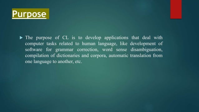Computational linguistics | PPTX