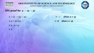 Computational logic Propositional Calculus proof system | PPT