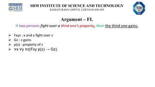 Computational logic First Order Logic | PPT