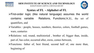 Computational logic First Order Logic | PPT