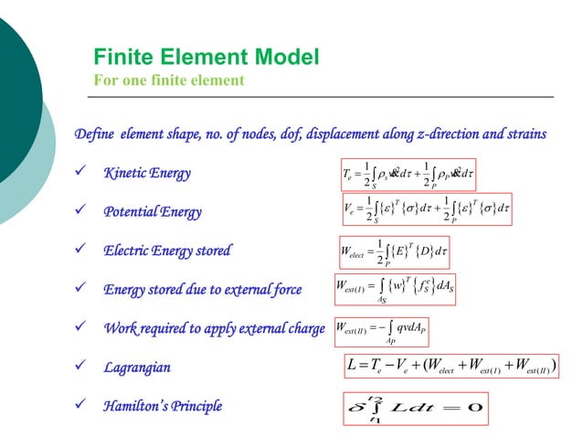Computational Model for Realisation of Smart Structure | PPT
