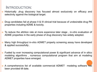 Computational modeling in drug disposition | PPTX
